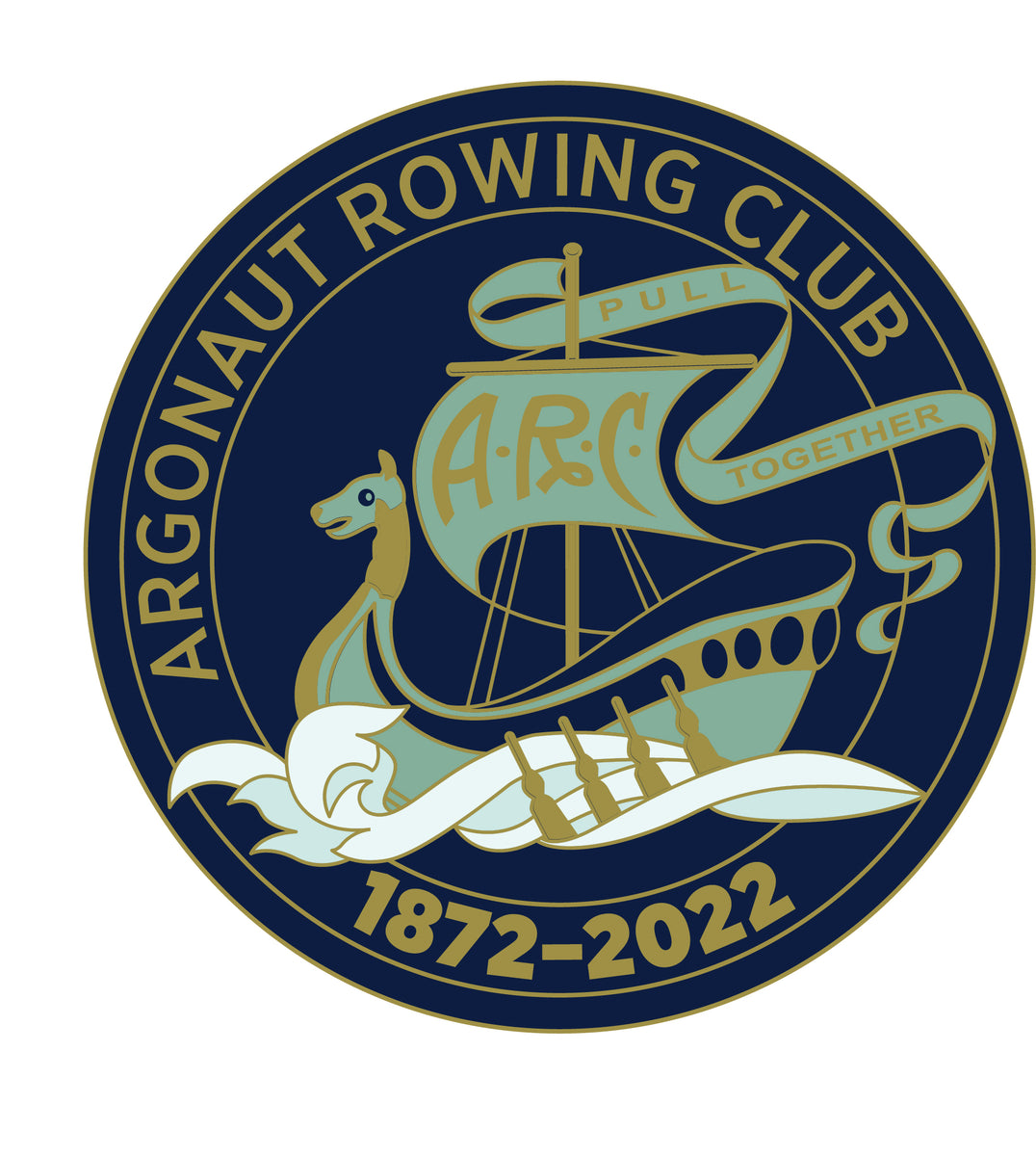 150th Anniversary ARGO crest sticker – Argonaut Rowing Club